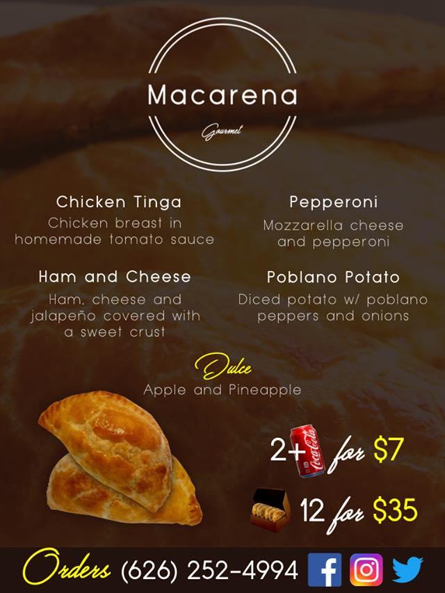 Menu at Macarena Gourmet, Paradise