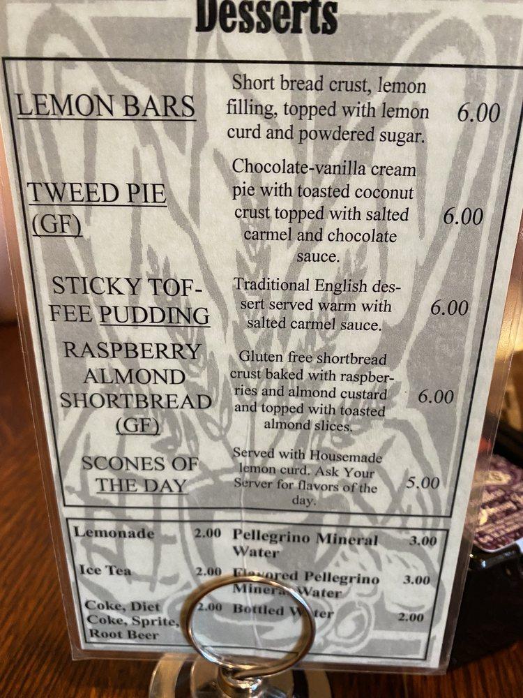 Menu at The Knead Café restaurant, Kalispell