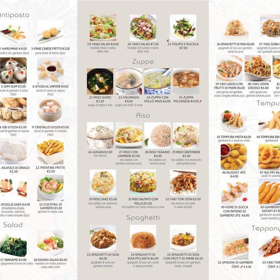 Carta del restaurante Kizuna Sushi, Monza