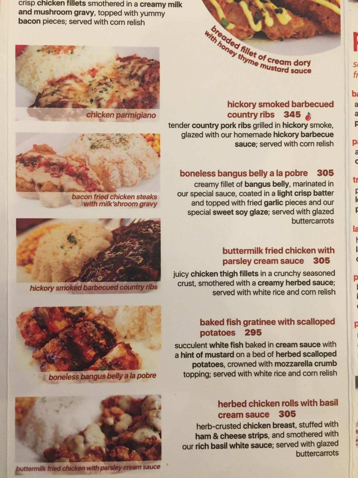 Menu at Banapple Pies and Cheesecake restaurant, Mandaluyong