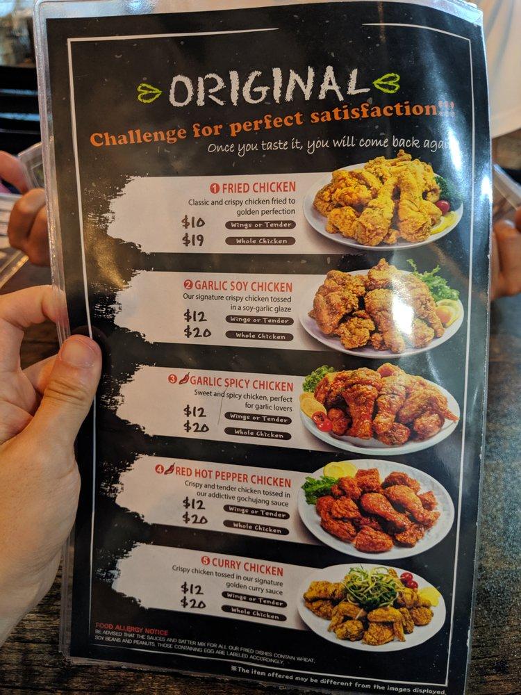 Menu at Choong Man Chicken restaurant, Duluth