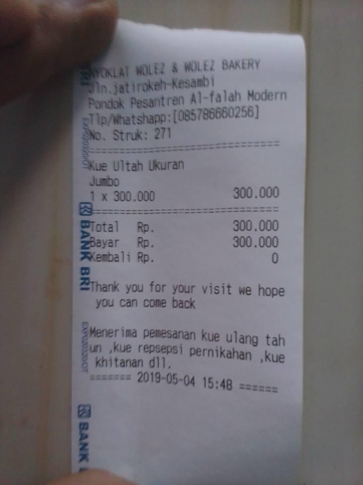 Menu at Nyoklat wolez cafe, Pagerbarang