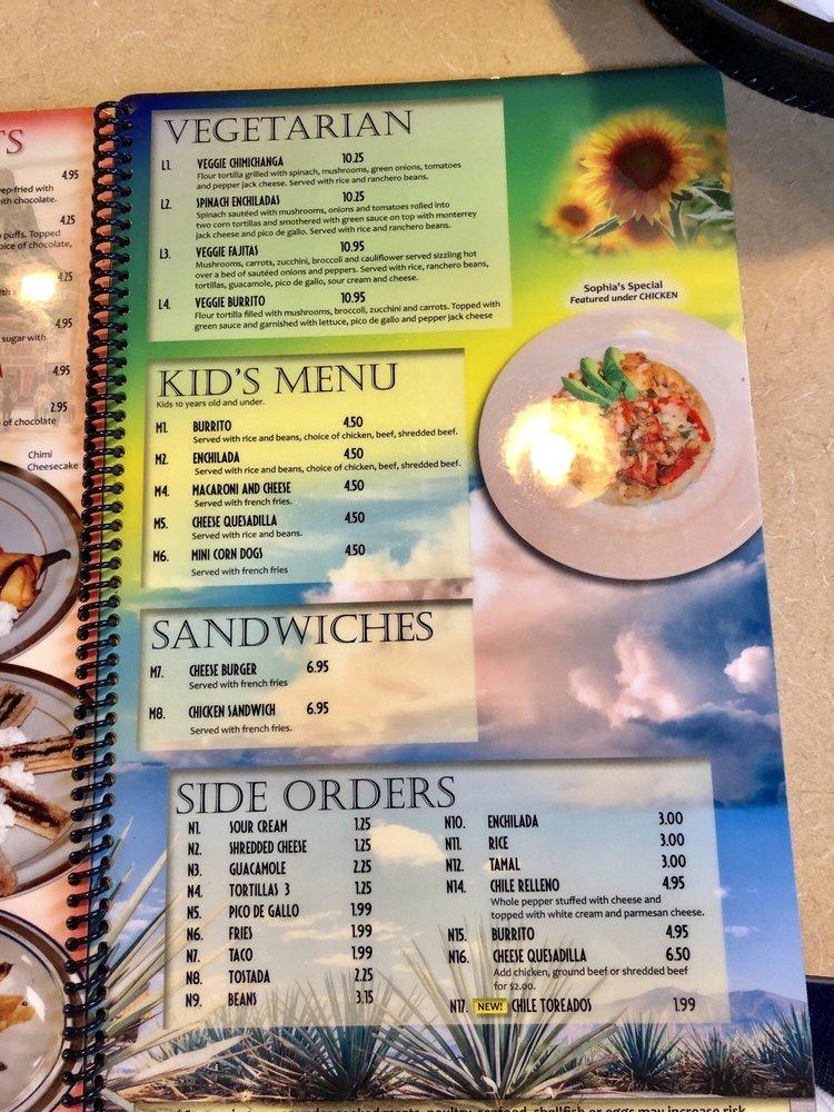 Menu at Chilito's Mexican Bar And Grill, Waterloo