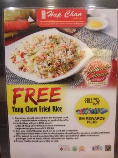 Menu at Hapchan C.raymundo restaurant, Pasig