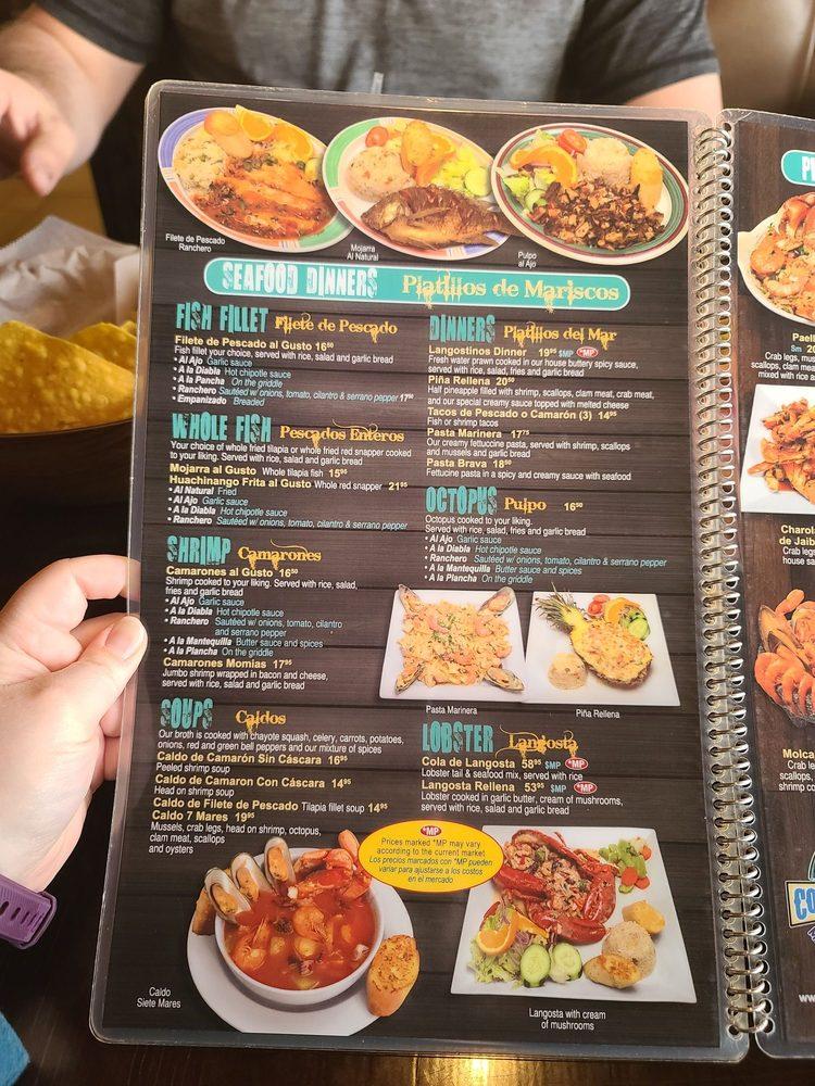Menu at Costa Del Mar Mexican Grill & Seafood pub & bar, Davenport, N ...