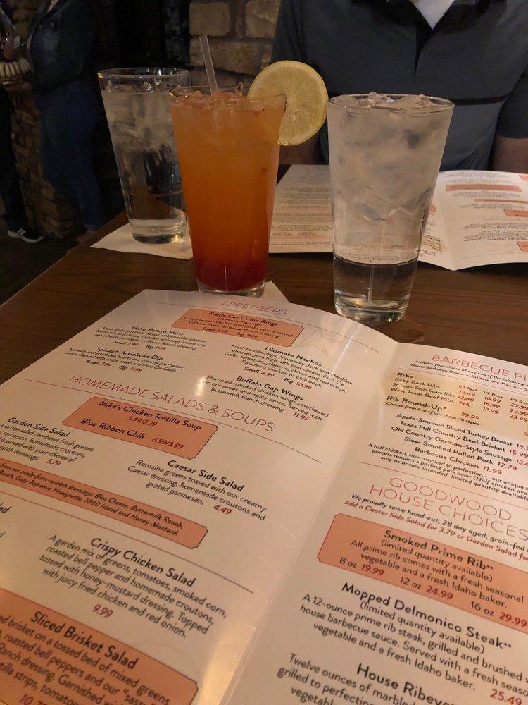 Menu at Goodwood Barbecue Company, Meridian