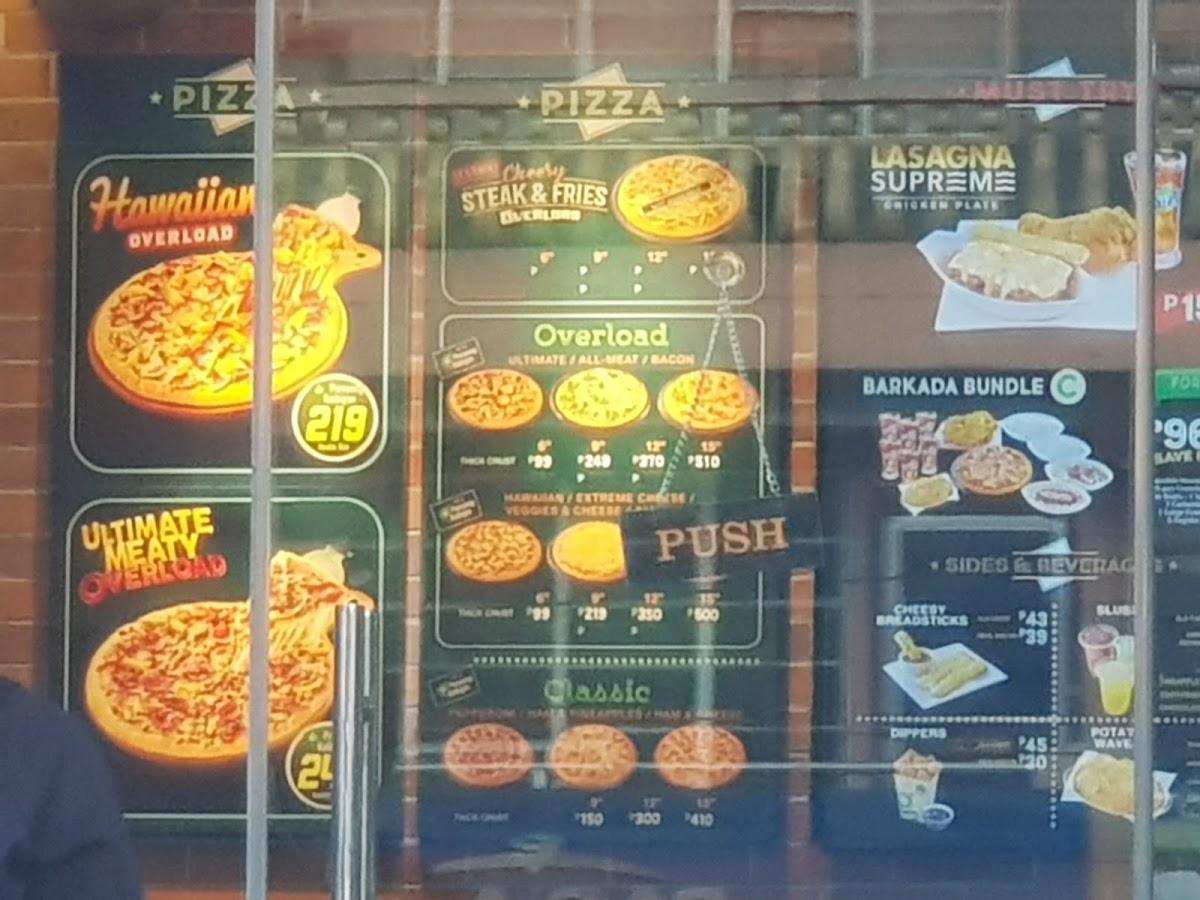 Menu at Greenwich restaurant, Malaybalay City