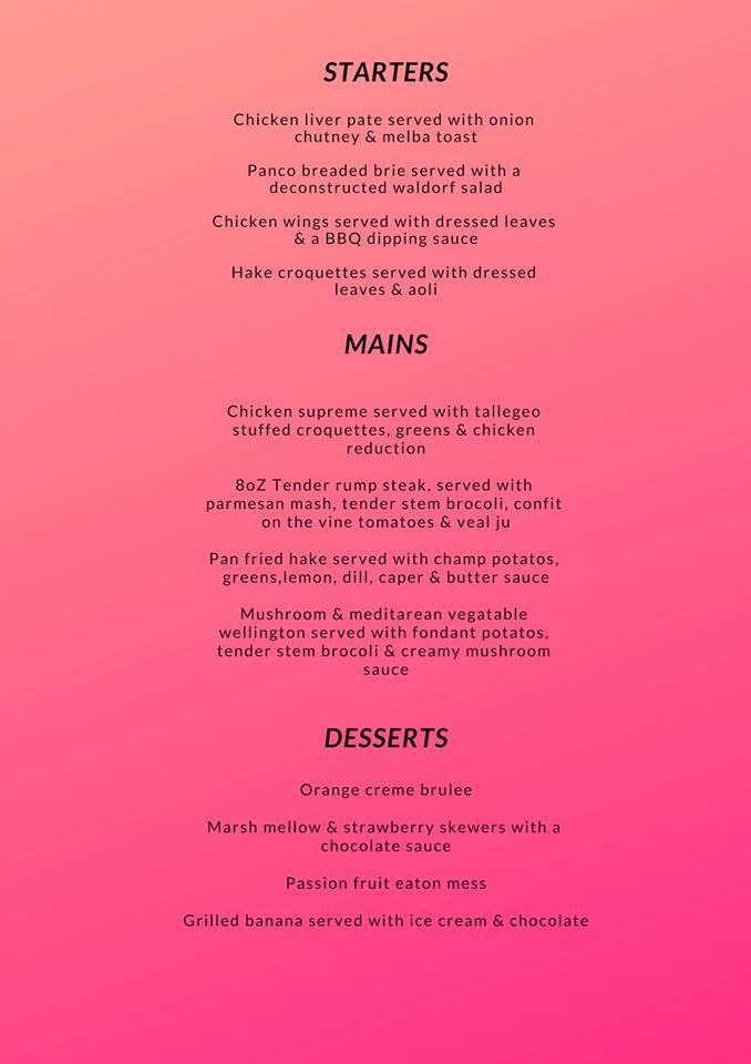 Menu at Highwayman Hotel pub & bar, Kidlington