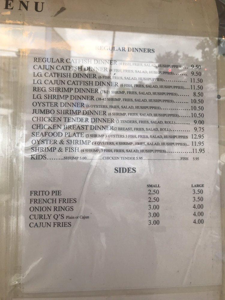 Menu at The Malt Shop fast food, Natchez