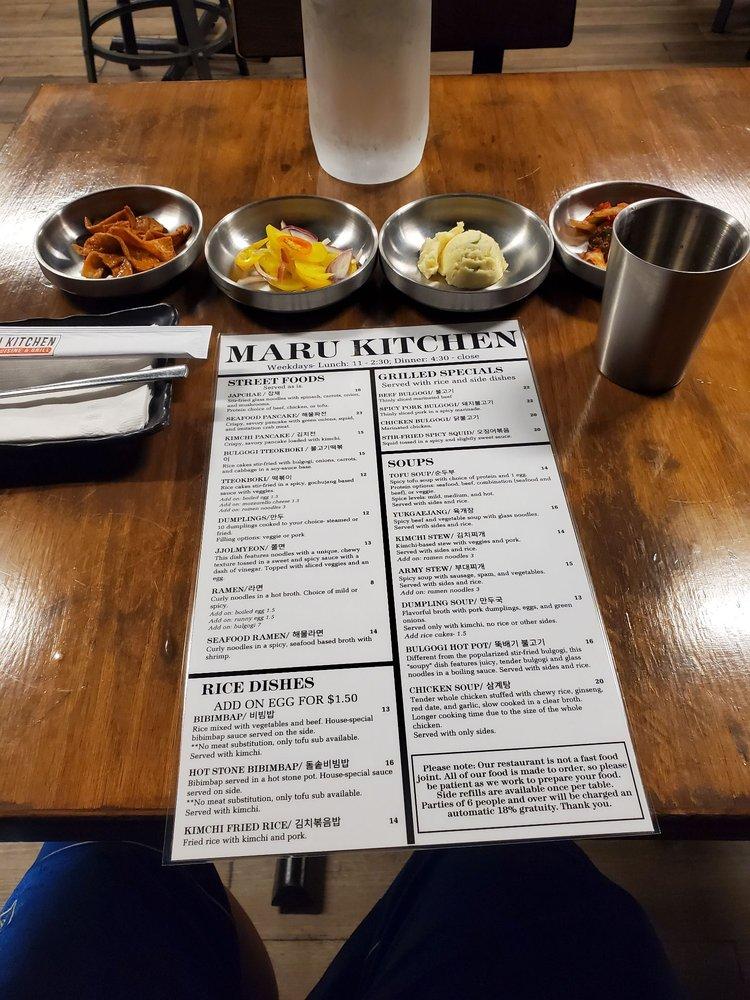 Menu at Maru Kitchen restaurant, Lomita