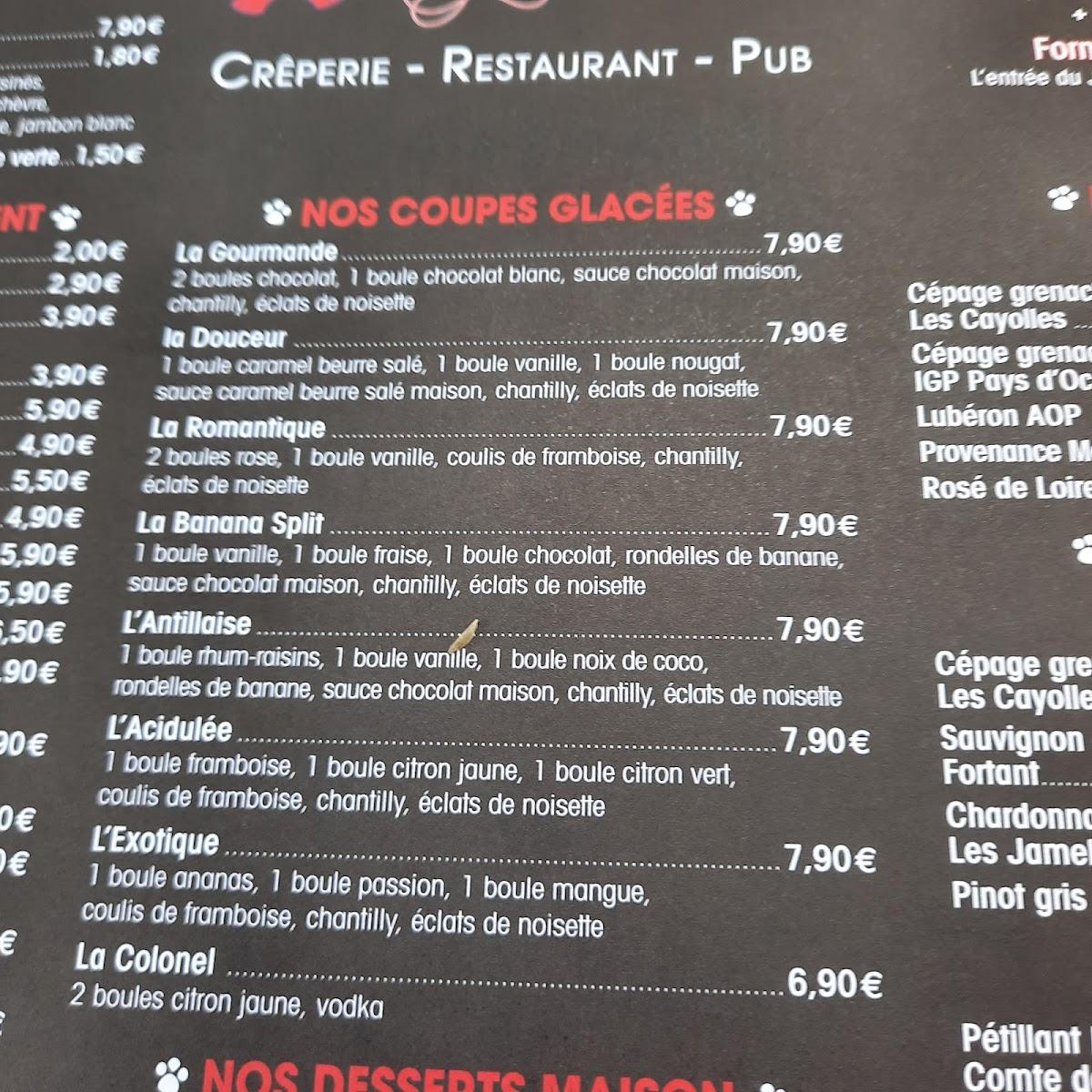 Menu au Le Chat Gourmand pub et bar, Mézières-sur-Couesnon, chateau de ...