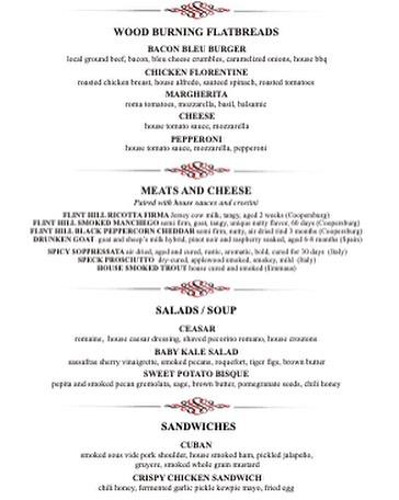 Menu at The Trapp Door Gastropub, Emmaus