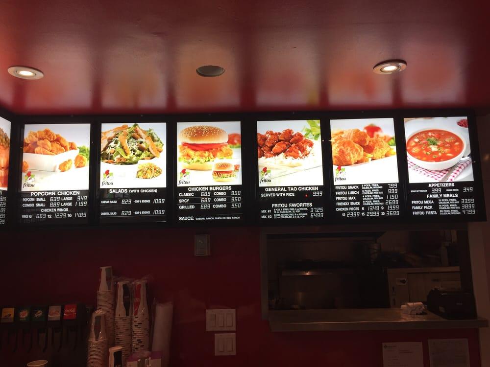 Menu at Fritou Chicken & Pizza Downtown restaurant, Calgary, 1 St SW