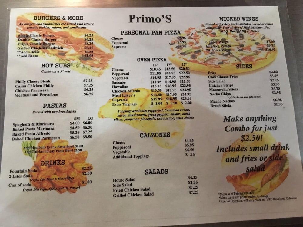 Menu at Shock Wave pub & bar, Fort Irwin