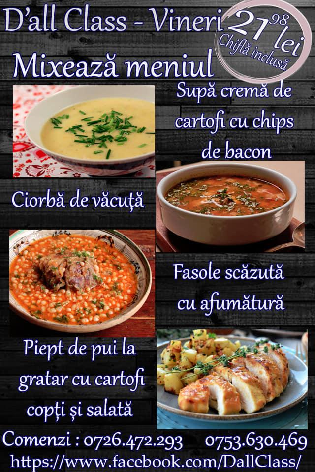 Menu at D'all Class, Călărași