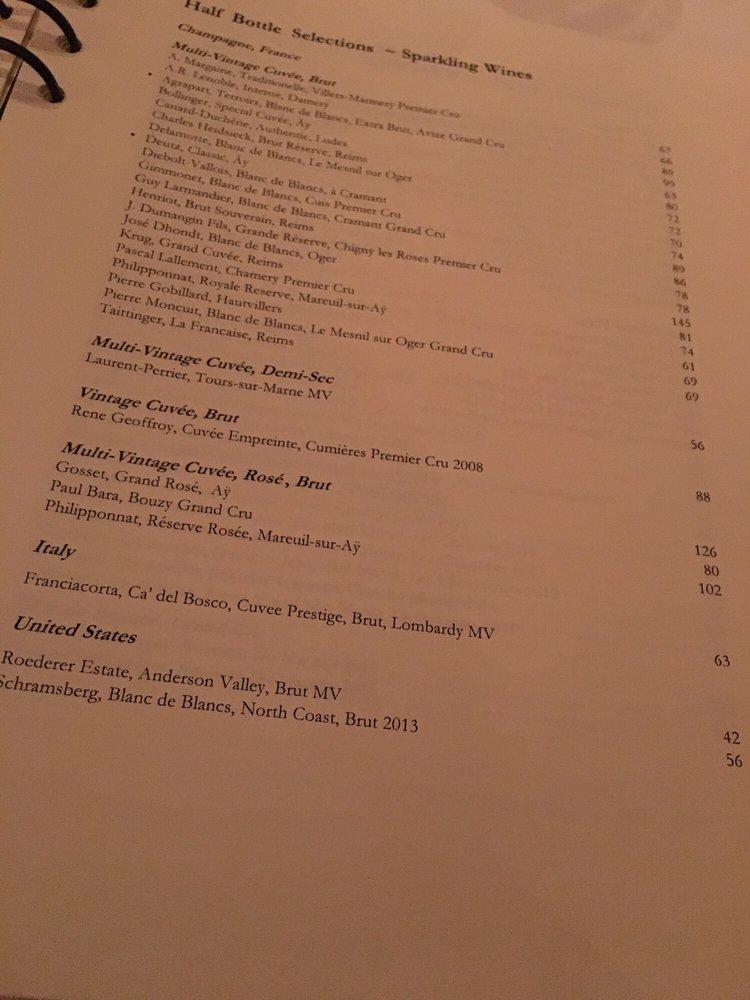 Menu at Gary Danko pub & bar, San Francisco, 800 North Point St