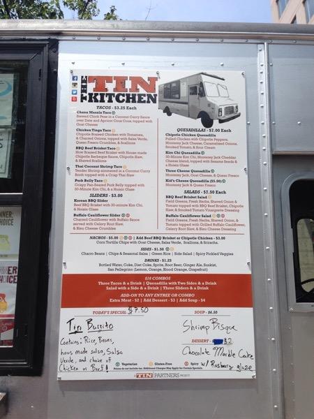Menu at The TIN Kitchen, Charlotte