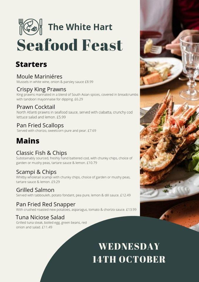 Menu at The White Hart pub & bar, Crewe