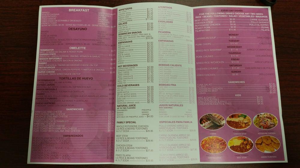 Menu at Angie's Cafe and Bakery, Metuchen