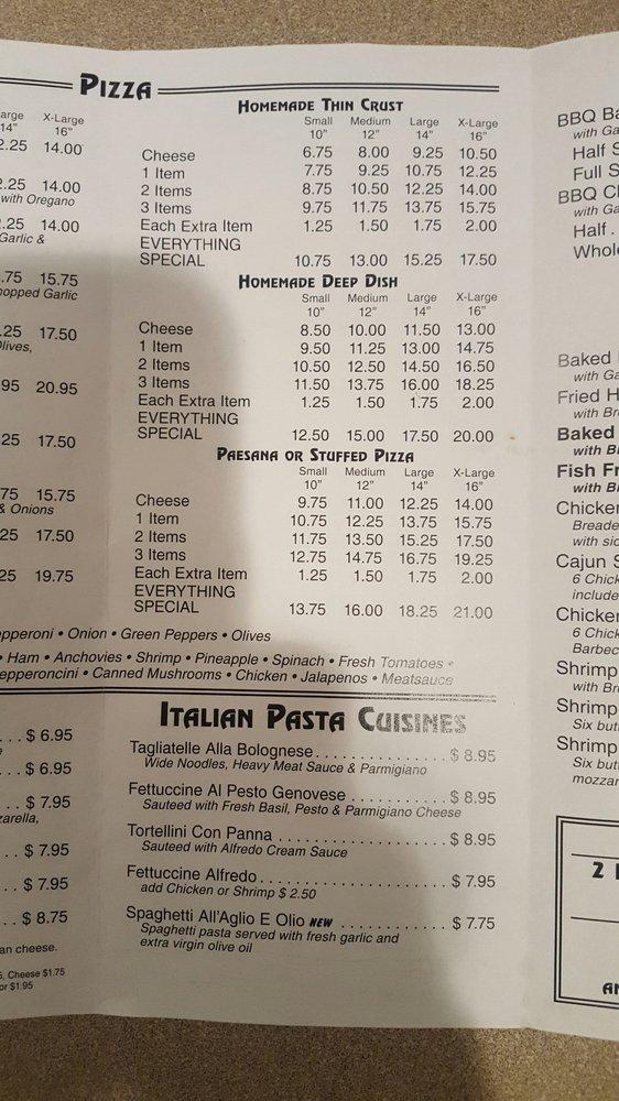 Menu at Maggio's Pizzeria, Belvidere