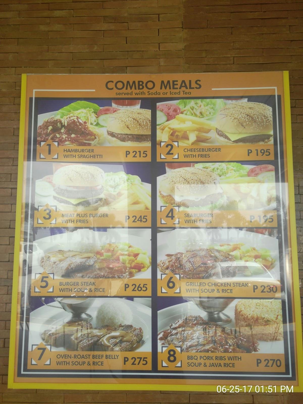 Menu at Meat Plus Cafe, Mabalacat