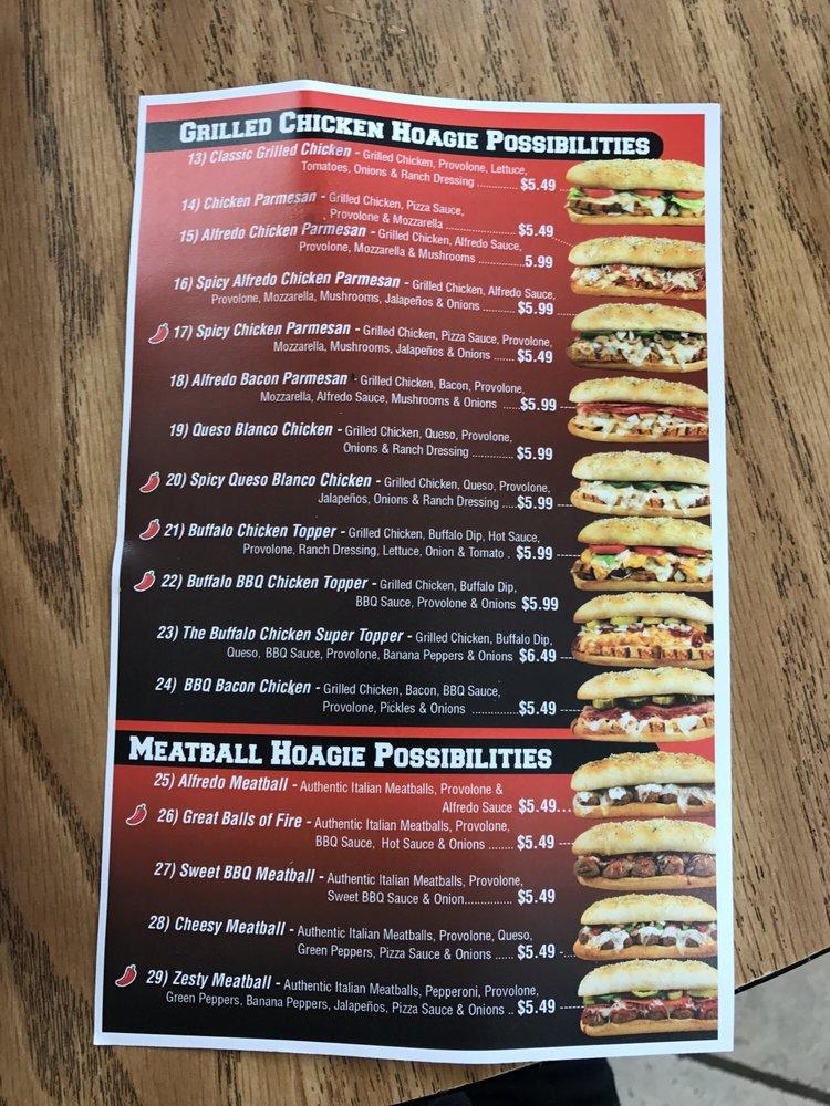 Menu at Steve's Sunoco & Máka Mia Pizza pizzeria, Saint Leon