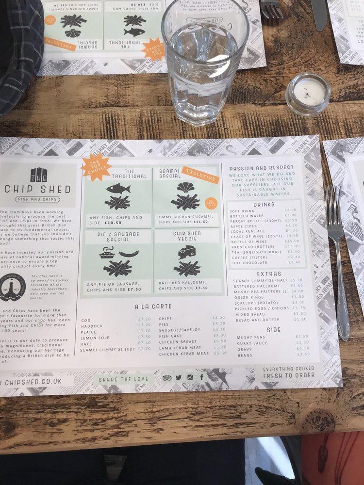 Menu at The Chip Shed - Warwick fast food, Warwick
