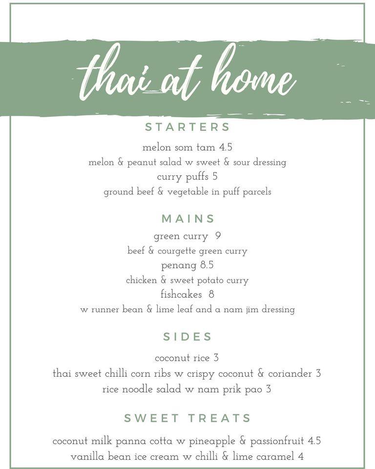 Menu at The Jersey Bean cafe, Linlithgow