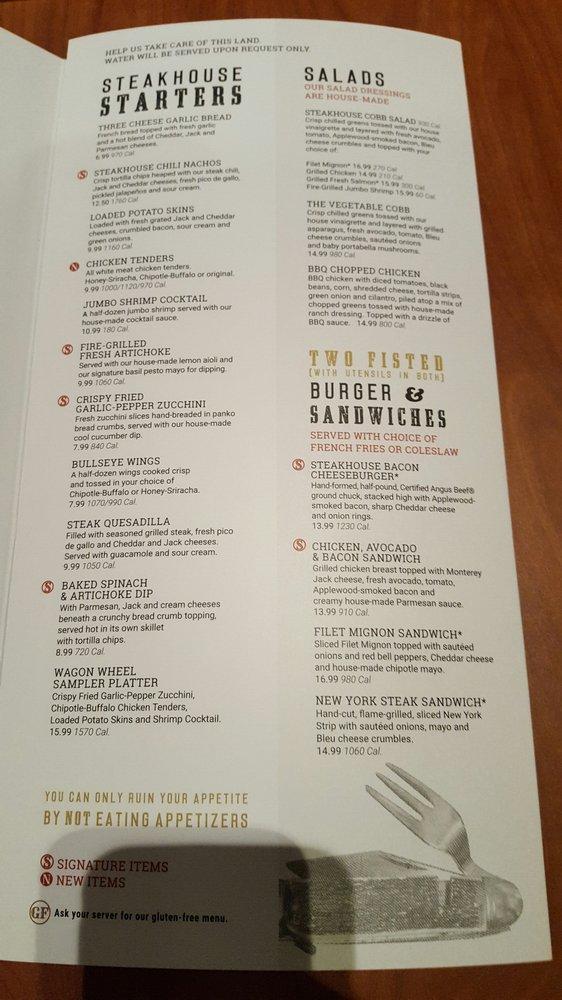 Menu at Black Angus Steakhouse, Vancouver, 415 E 13th St