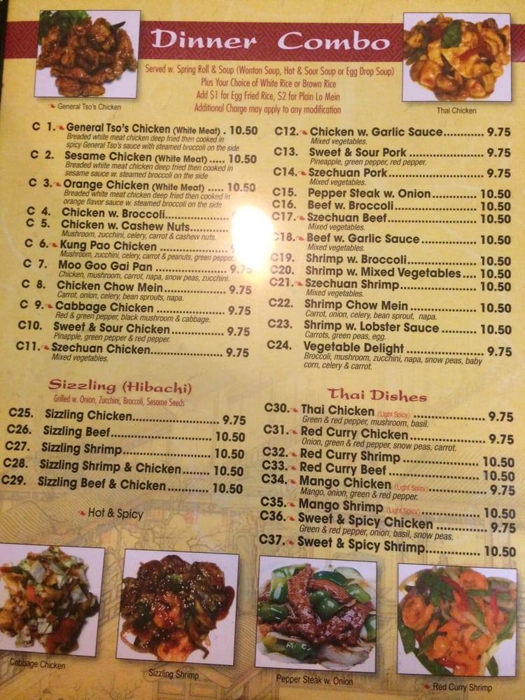 Menu at Koyame Asian Express restaurant, The Villages