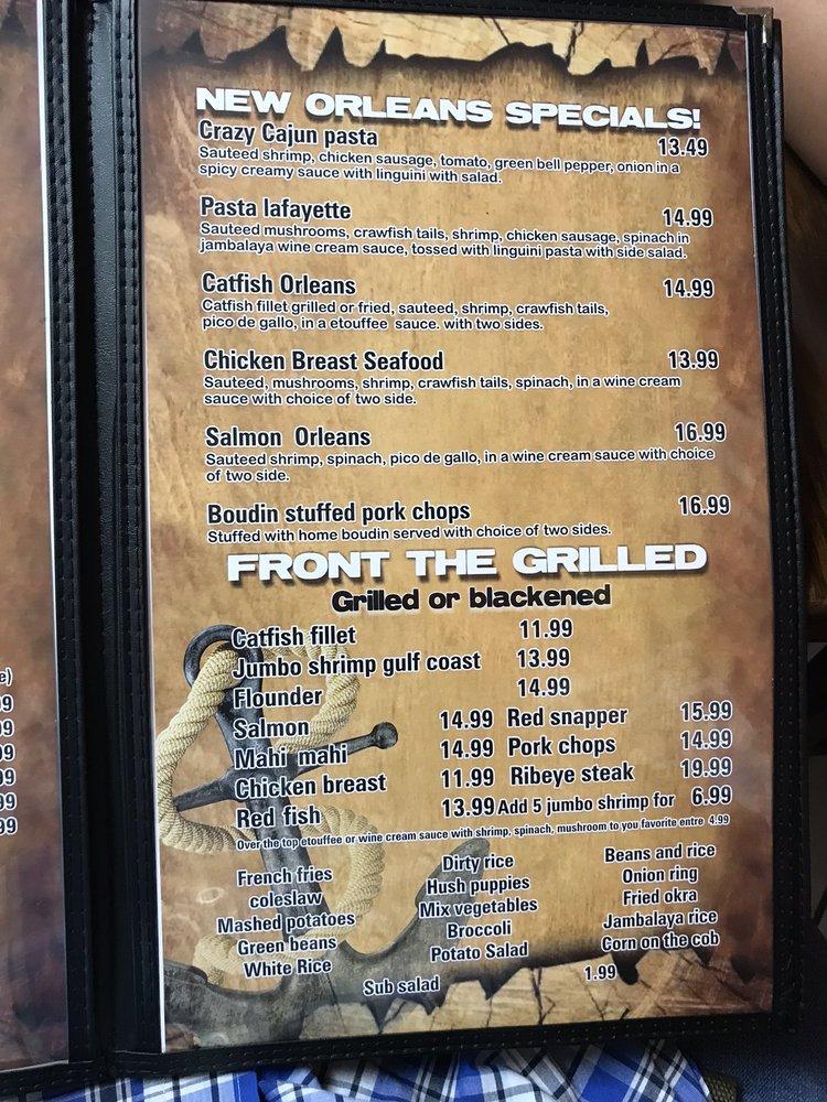 Menu at New Orleans Seafood Kitchen restaurant, La Porte