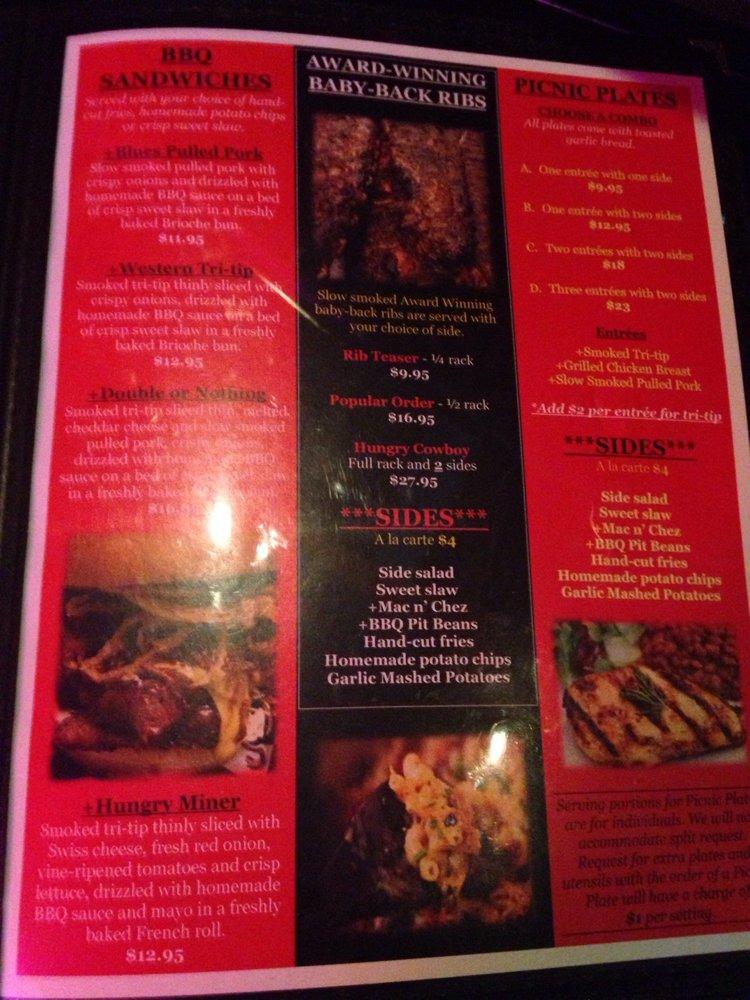 Menu at Old Town Saloon pub & bar, Laughlin
