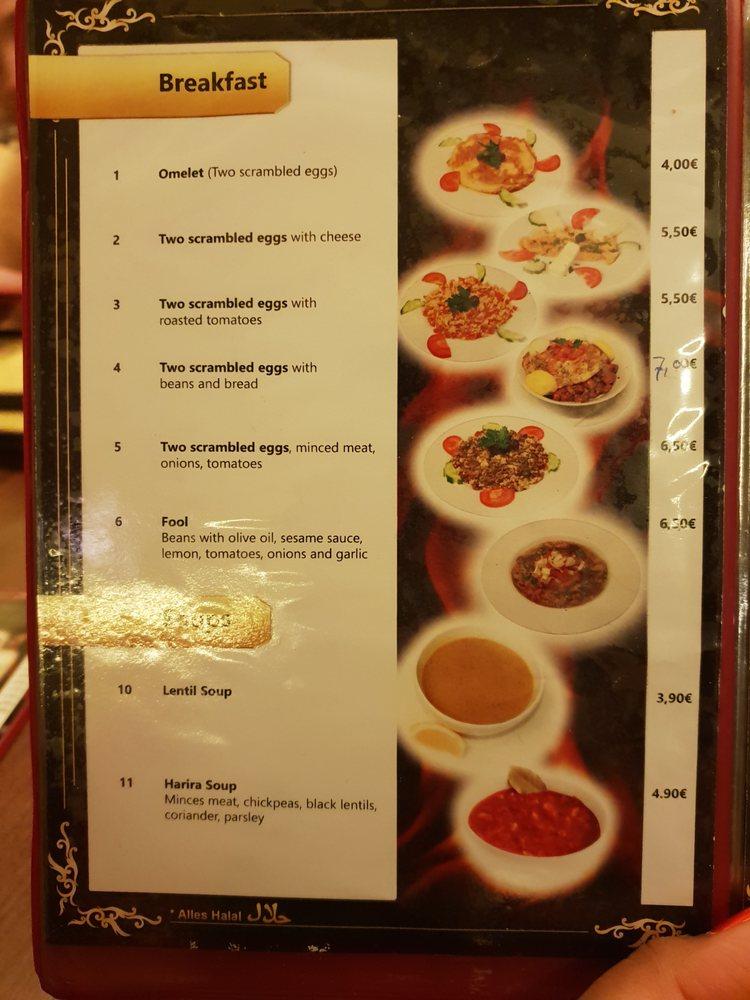 Speisekarte von Sindbad fast Food, München, Schwanthalerstraße 2