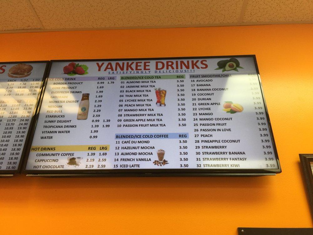 Menu at Yankee Donuts pub & bar, Spring