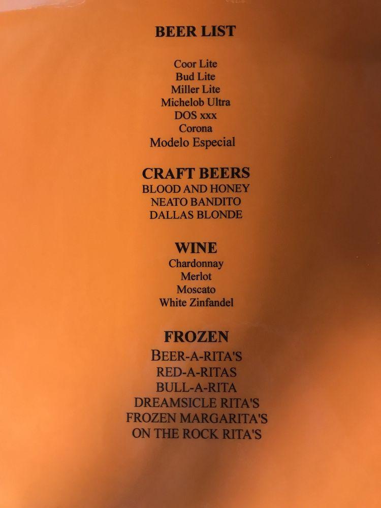 Menu at Madres Cocina restaurant, Forney