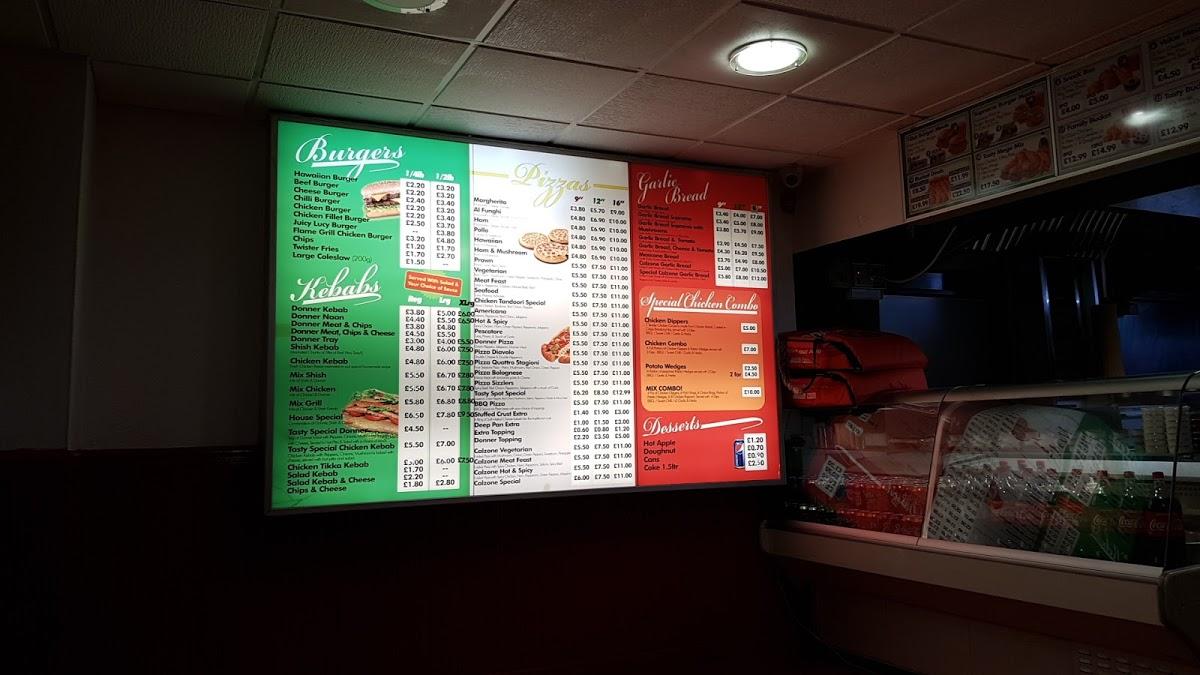 Menu at Tasty Spot Freckleton fast food, Freckleton