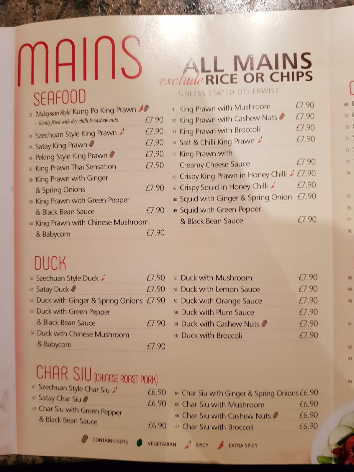 Menu at The Regent Stirling restaurant, Stirling