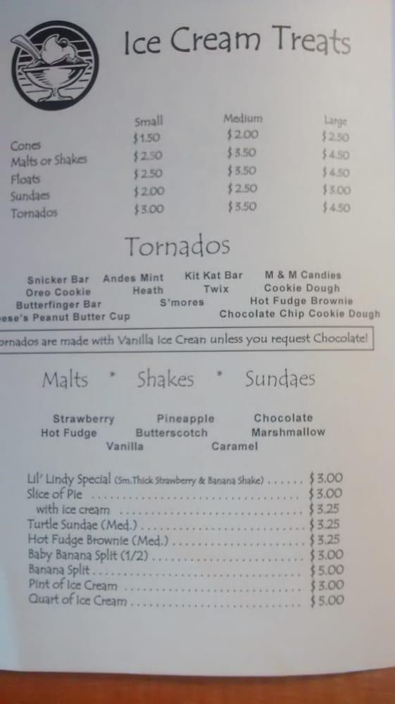 Menu at West Side Diner restaurant, Atlantic