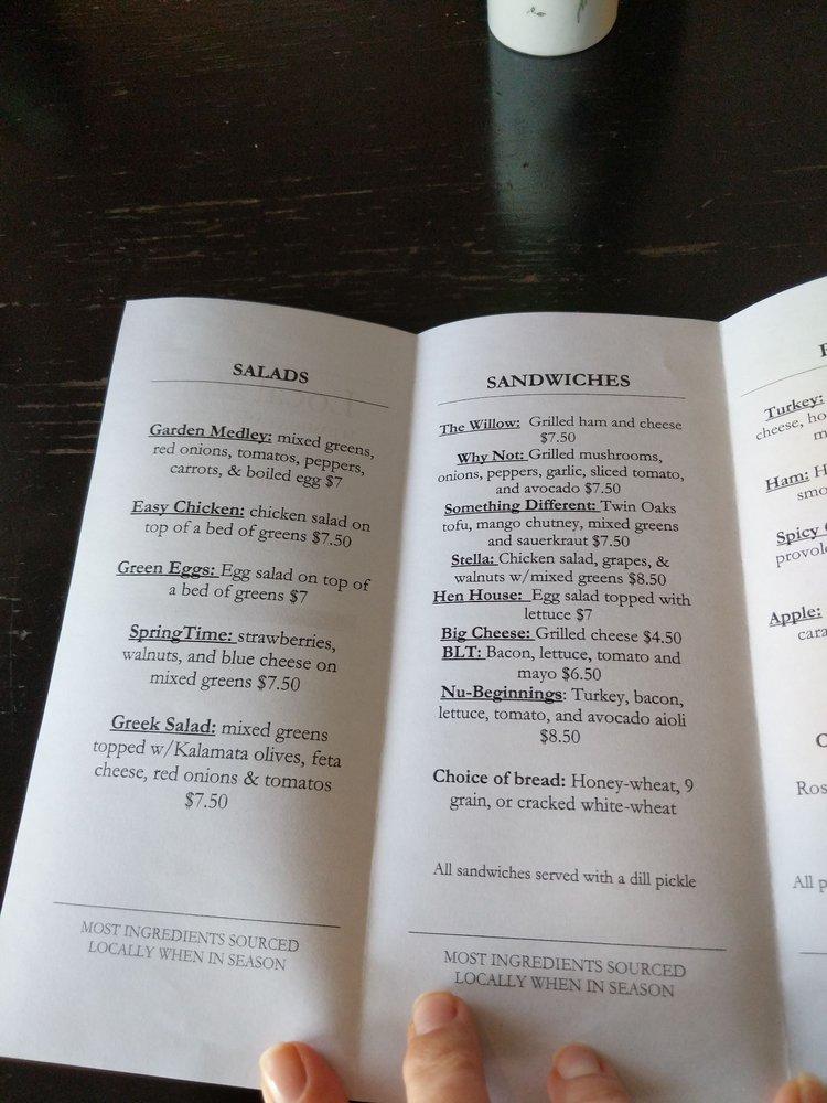 Menu at Local Eats restaurant, Lake Monticello
