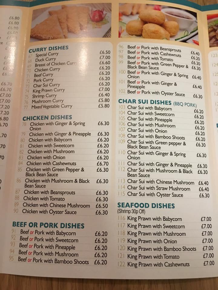 Menu at New World Chinese fast food, Alloa