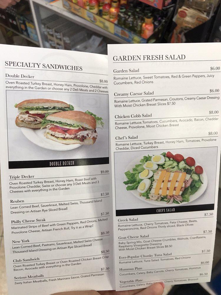 Menu at Ciné Café cafe, San Diego