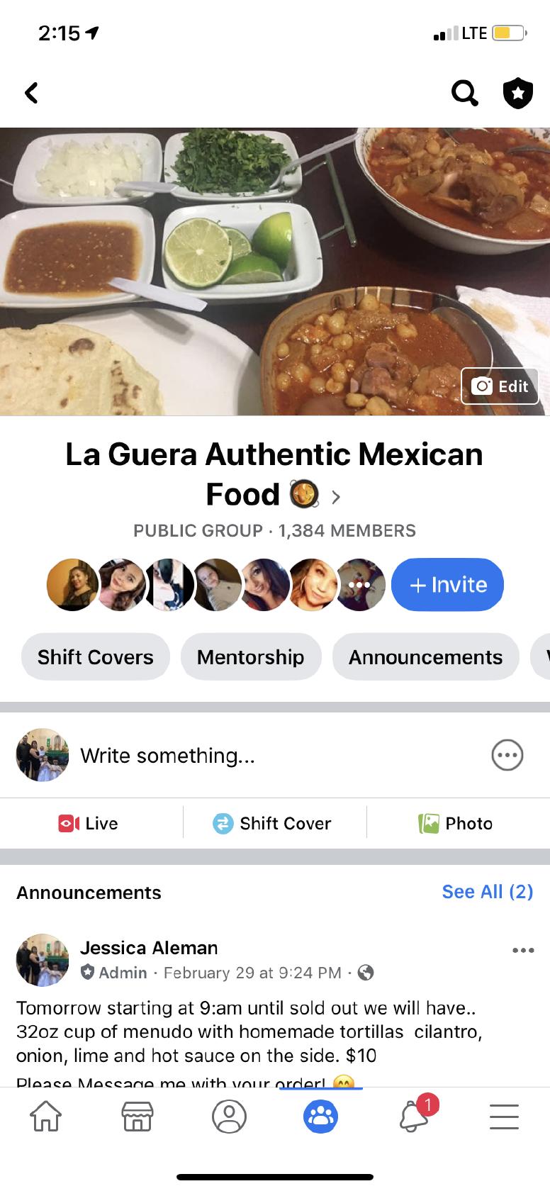 Menu at La Guera Authentic Mexican Food(food truck) restaurant, Vernon