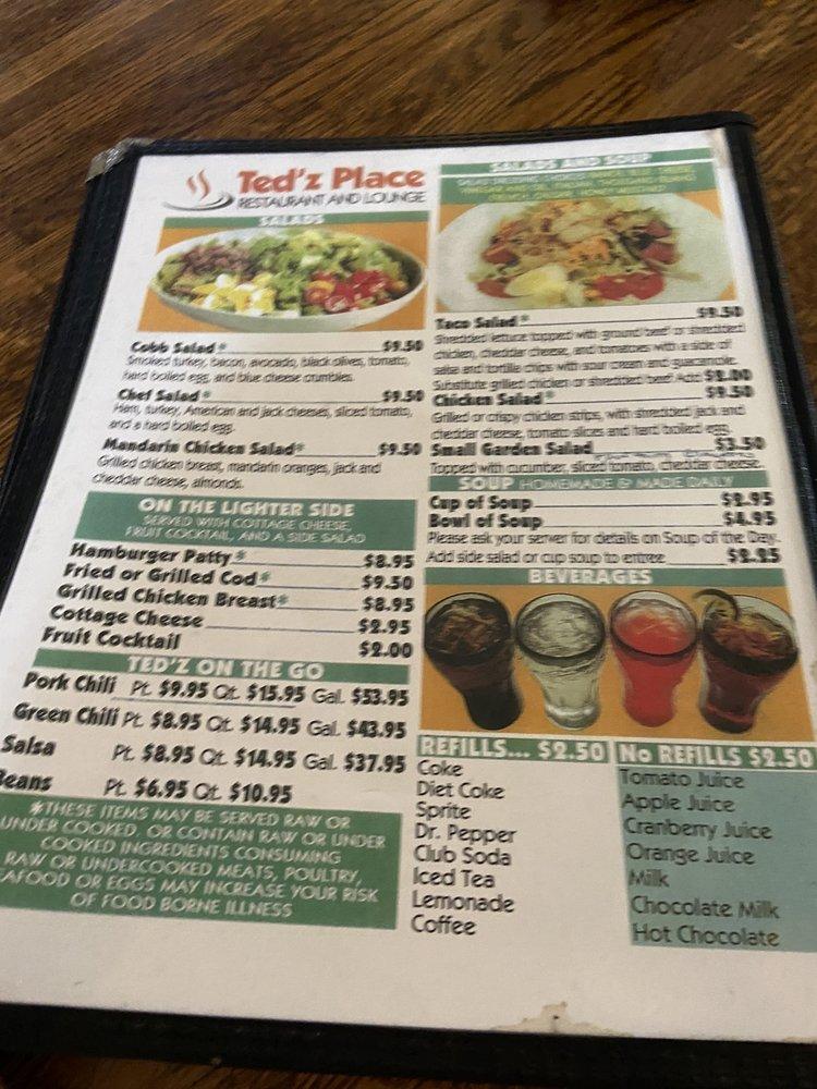 Menu at Ted'z Place Restaurant and Lounge, Commerce City
