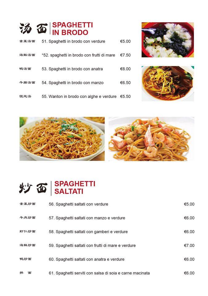 Menu at Asian restaurant TON LU REN, Arona