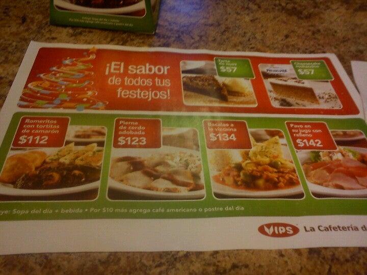 Carta del restaurante Vips Madero Ritz, Ecatepec, Av Francisco I. Madero 30