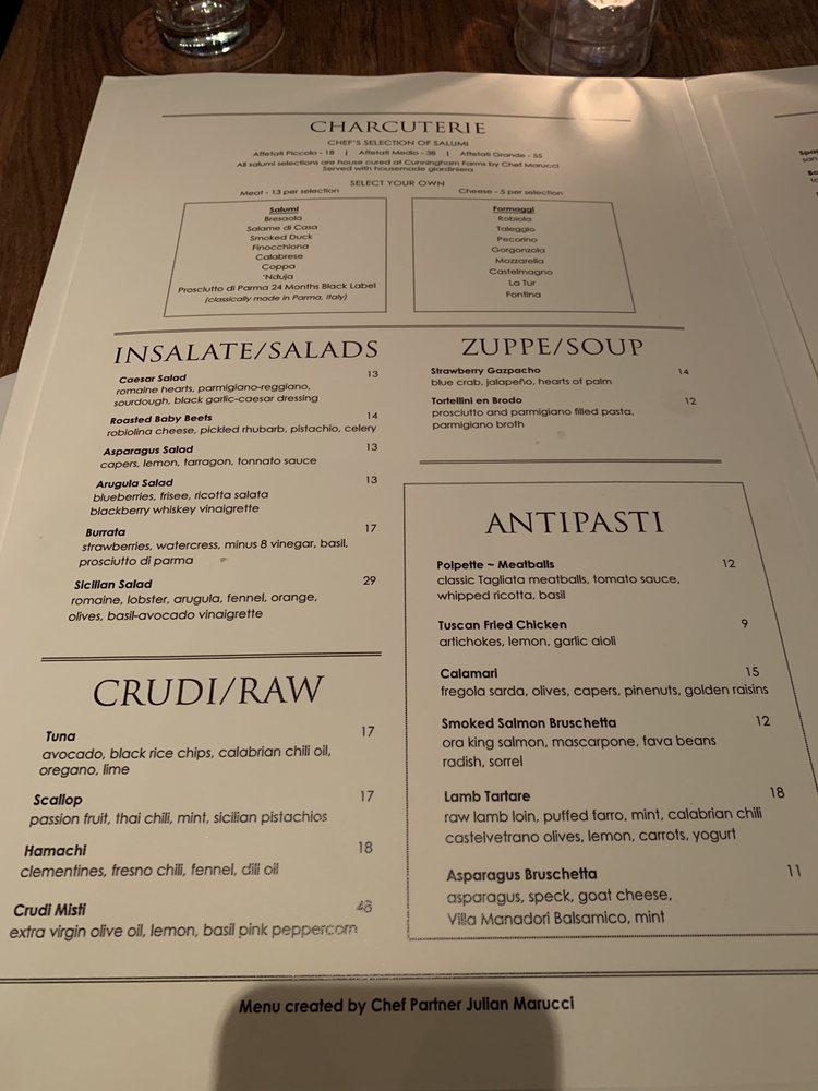 Menu at Tagliata pub & bar, Baltimore