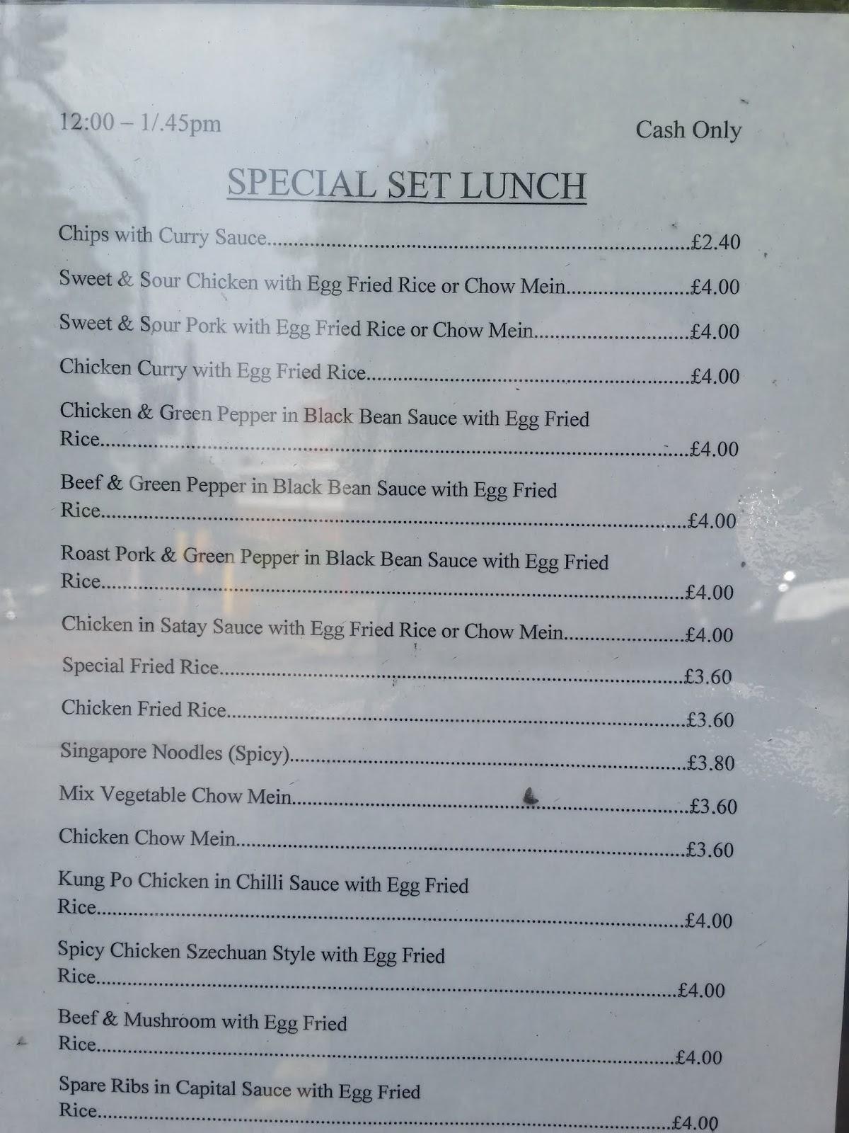 Menu at From China Barnet, Barnet, 7 High St