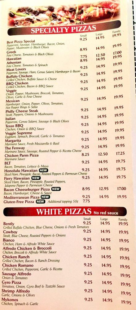 Menu at Best Pizza Market pizzeria, North Attleborough