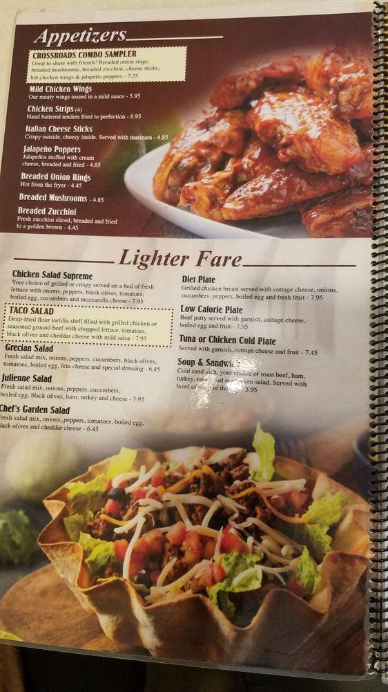 Menu at Crossroads Family Restaurant, Attica