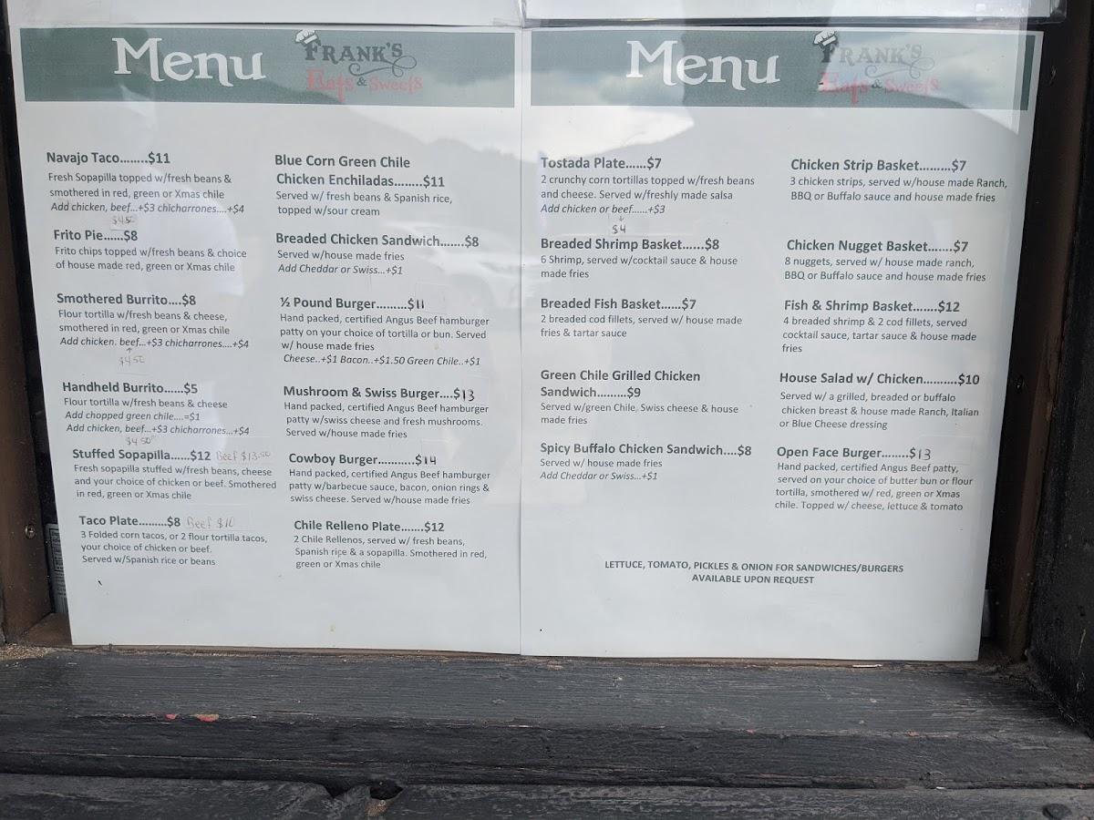 Menu at Frank's Eats & Sweets desserts, Questa